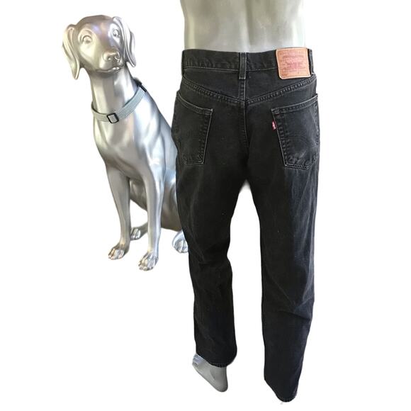 Levi's | Jeans | Vintage Levis 55 Relaxed Fit Black Jeans Mens Size 34 ...